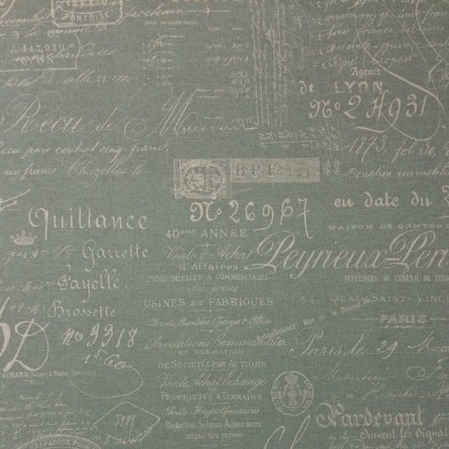 Ballard Designs DOCUMENT BROWN French Script Designer Craft - Etsy