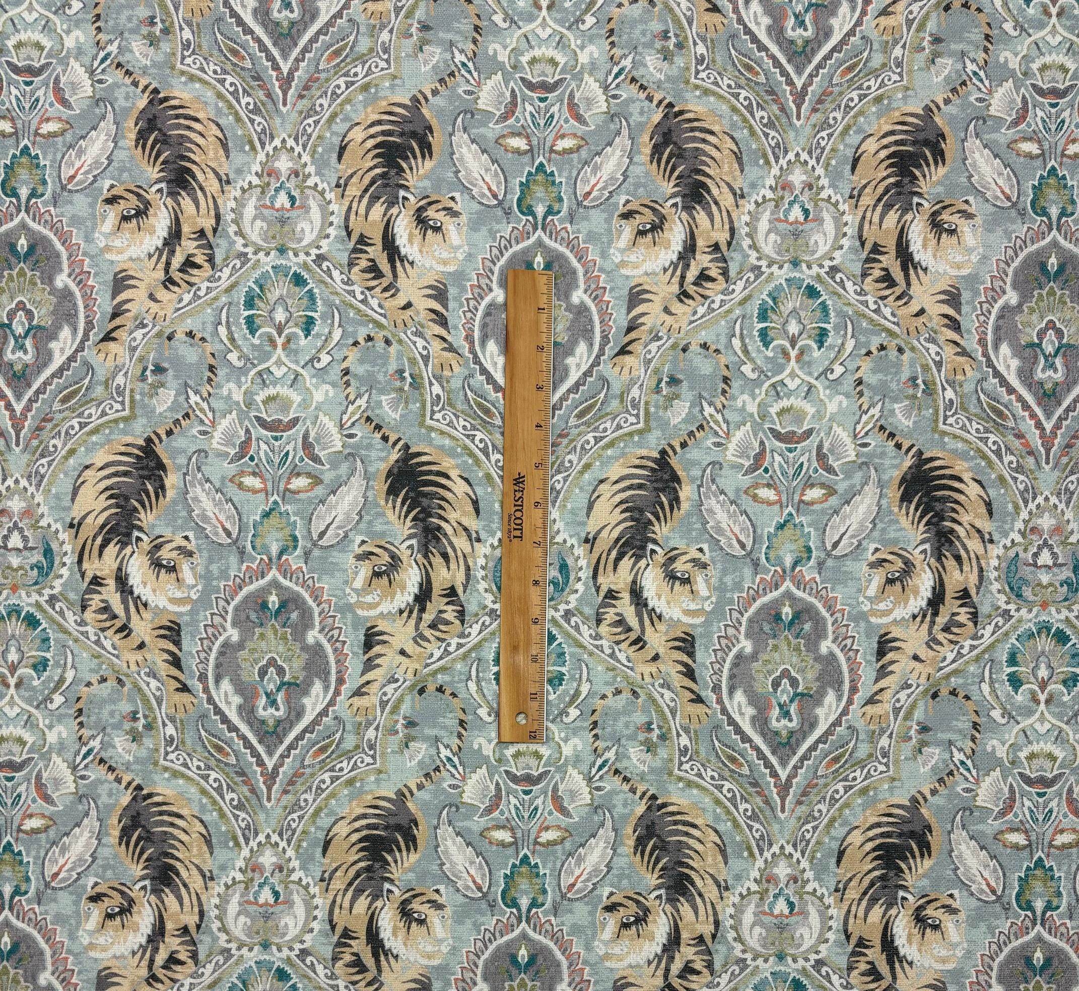 PKL Studio TWIN TIGER Reed Spa Floral Damask Leaf Upholstery Pillow ...