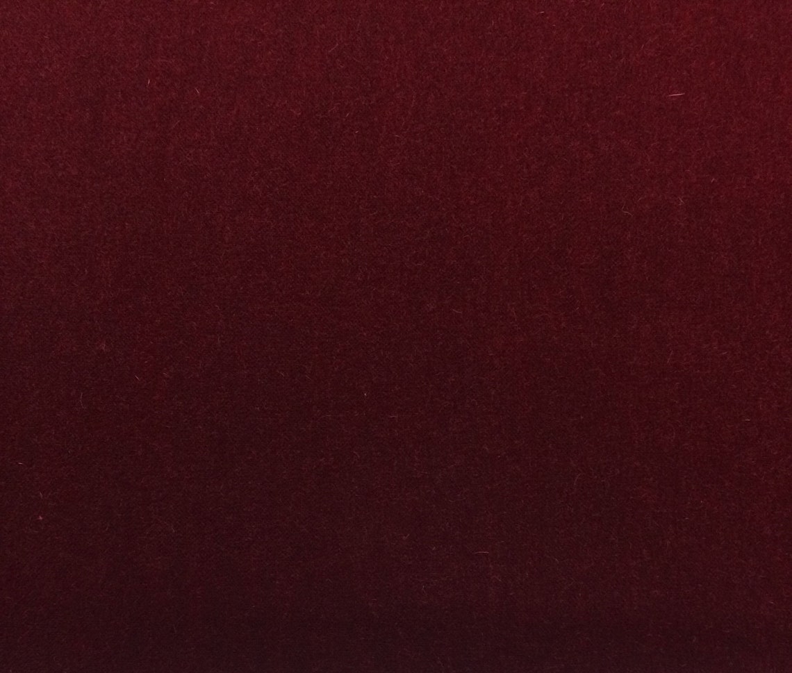 Exclusive PLUSH MOHAIR DARK Scarlet Red Velvet Pillow Cushion ...