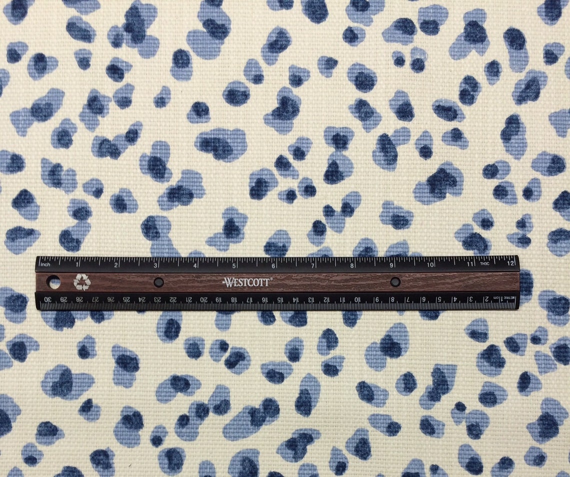 Ballard Designs MIRA BLUE Leopard Spots Cheetah Animal Craft - Etsy