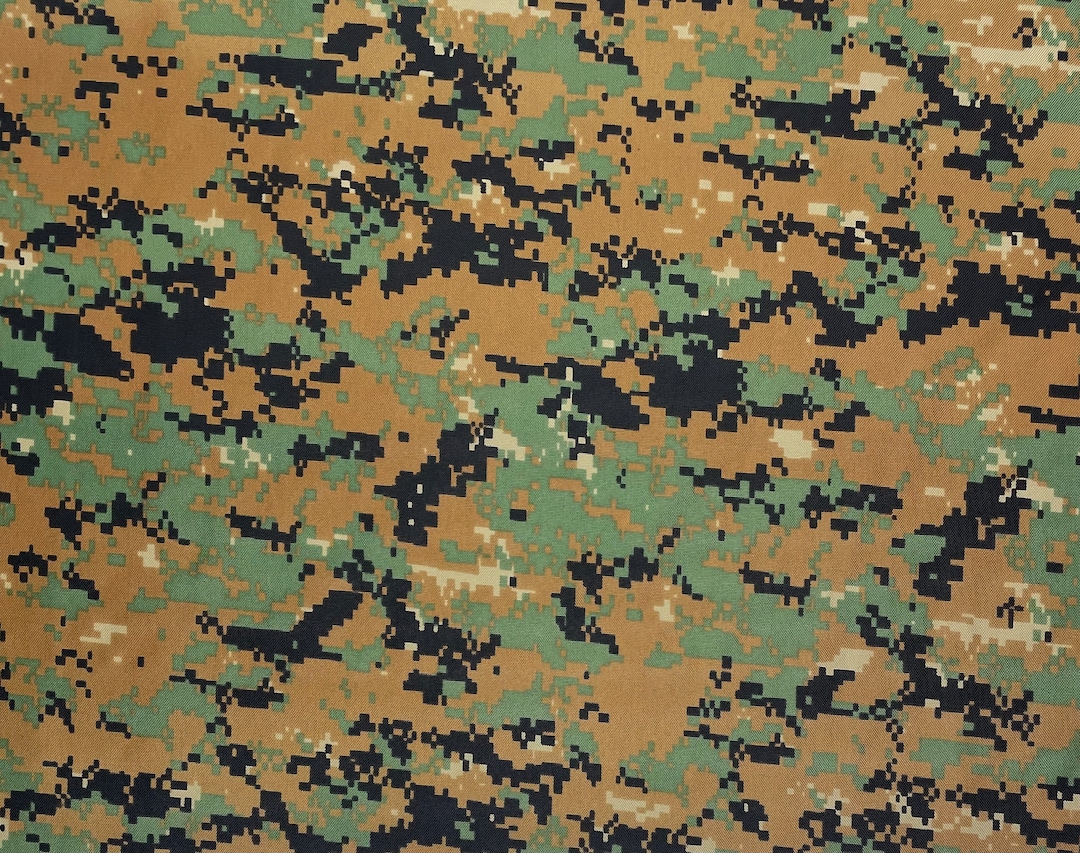 MARPAT WOODLAND Digital Camo Military Spec Fabric 400D Pack Cloth Nylon ...