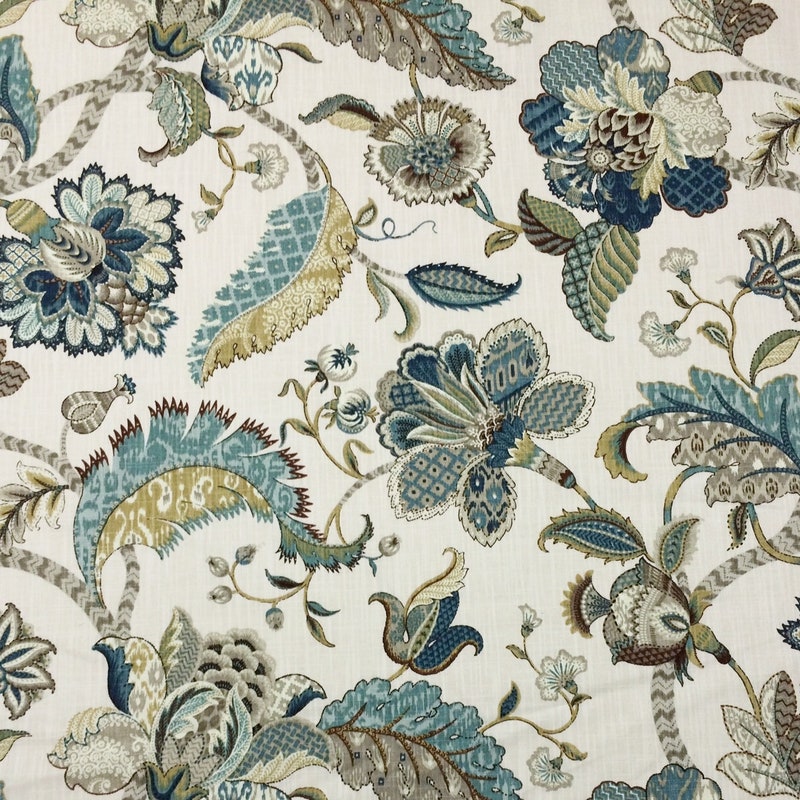 Jacobean Fabric - Etsy