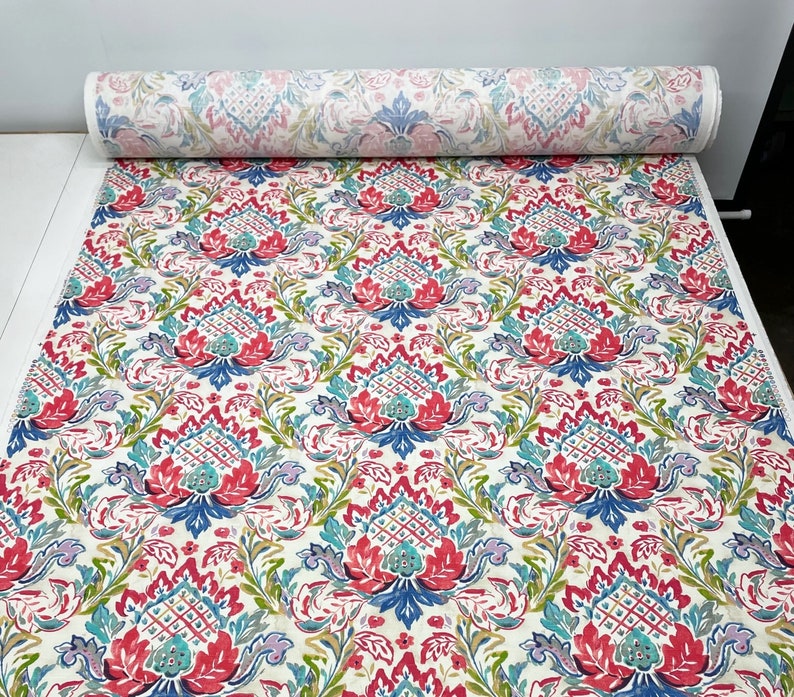 KELLY RIPA FLYING Colors Confetti Floral Medallion Damask Drapery ...