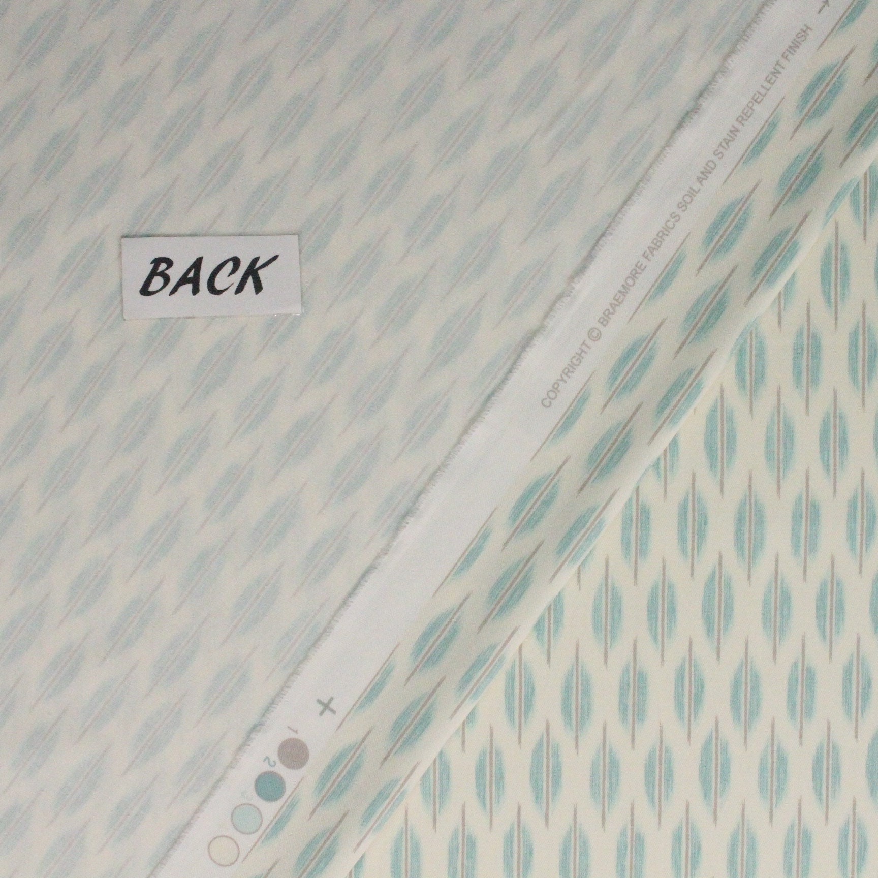 BRAEMORE BLUE IKAT Aquamarine Gray Geometric Pillow Apparel - Etsy