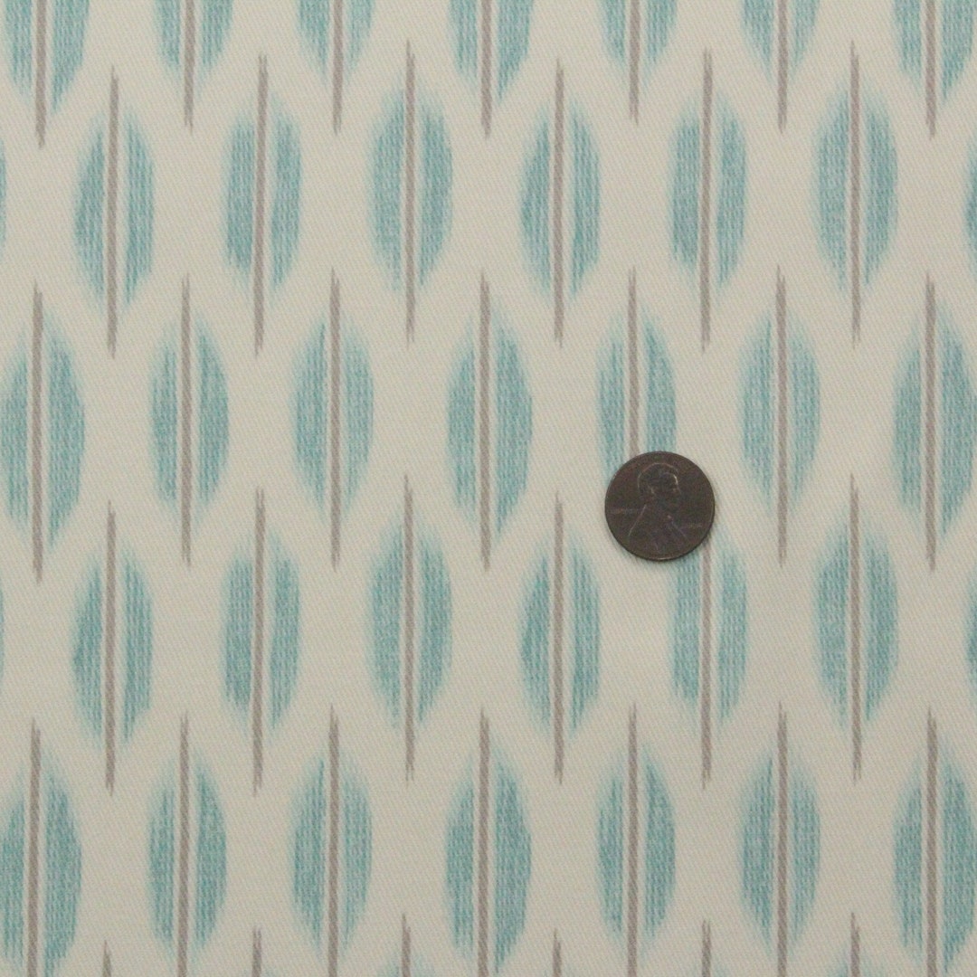 BRAEMORE BLUE IKAT Aquamarine Gray Geometric Pillow Apparel Duvet Cover ...