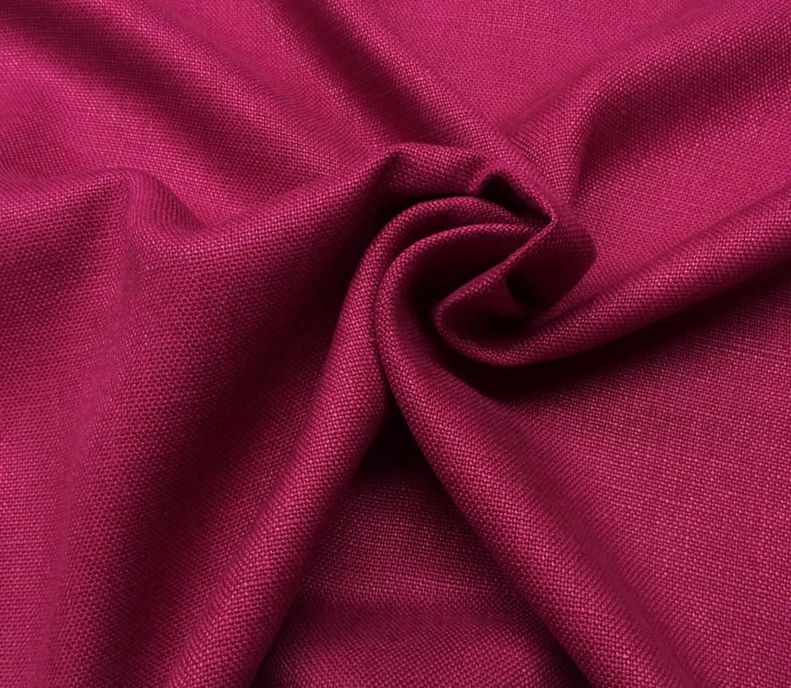 P Kaufmann SLUBBY LINEN AZALEA Magenta Pink 100% Linen Pillow Crafts ...