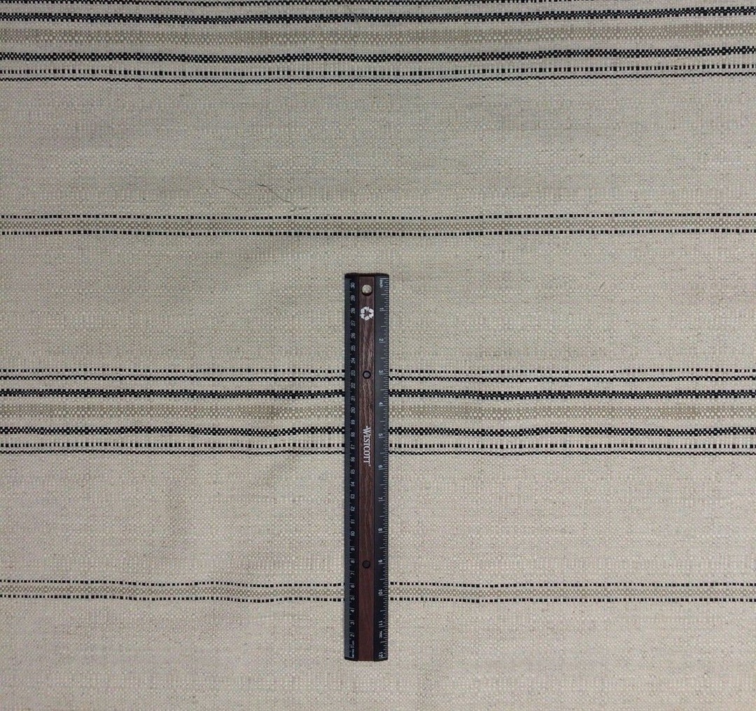 Ballard Designs CALLISTO STRIPE GRAY Drapery Furniture Upholstery ...