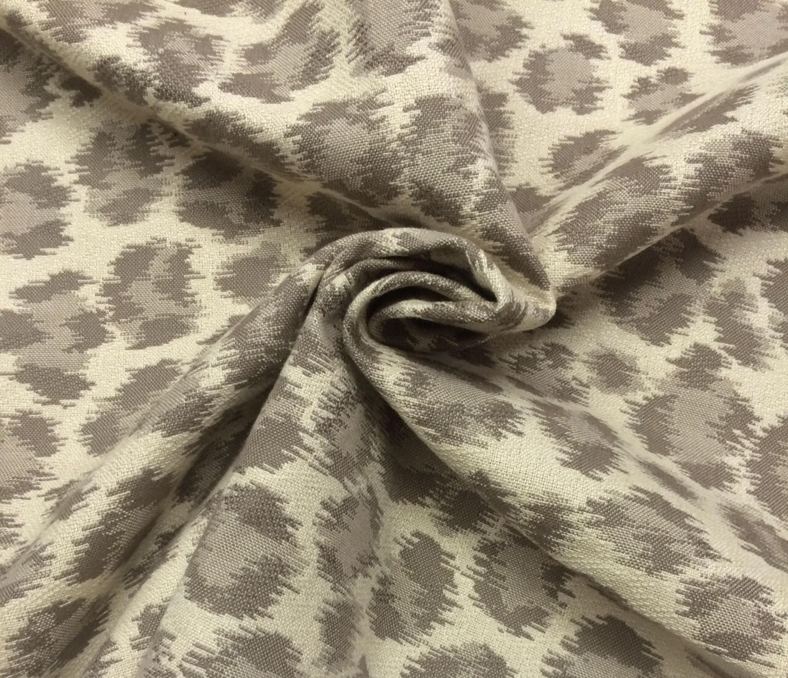 BALLARD DESIGNS Sunbrella ® CHEETAH Taupe Leopard Jacquard - Etsy