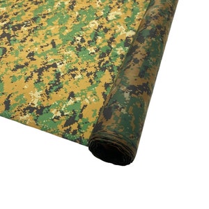 MARPAT WOODLAND 70D Nylon Ripstop Military Spec USMC Logo Camo Multiuse ...