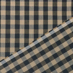 Ballard Designs SMALL CHECK GRAY Cream Checker 100% Cotton Drapery ...