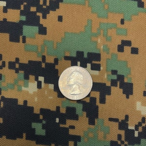 MARPAT WOODLAND Digital Camo Military Spec Fabric 400D Pack Cloth Nylon ...