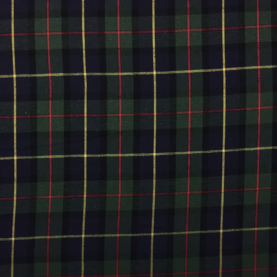 Ballard Designs Suzanne Kasler MACKENZIE PLAID Classic GREEN Blue Red ...