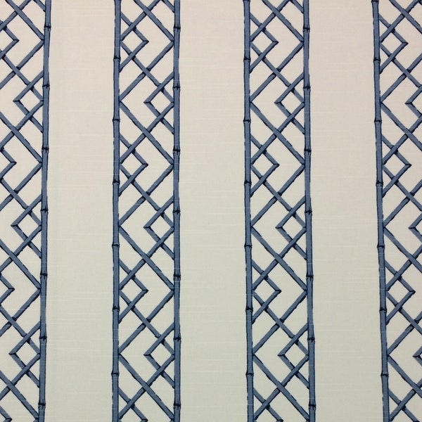 Blue Lattice Fabric - Etsy