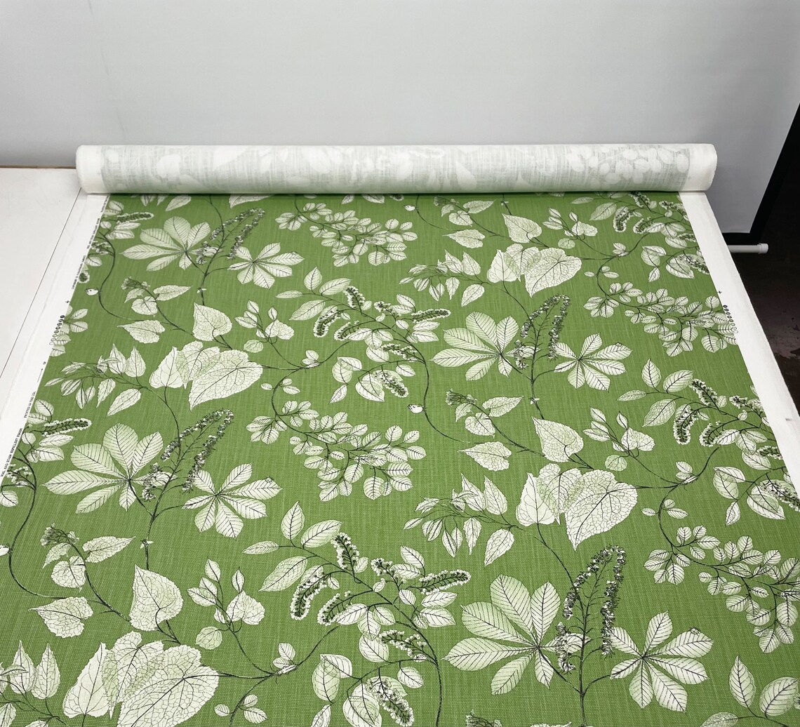 Ballard Designs BECCA GREEN Ivory Gray Butterfly Leaf Vine Craft Pillow ...