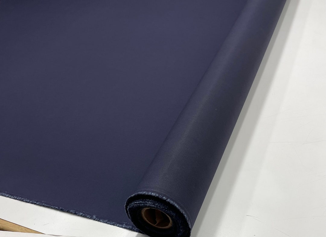 Solid NAVY BLUE Canvas 100% Cotton Duck 14 Oz Fire Retardant Upholstery ...
