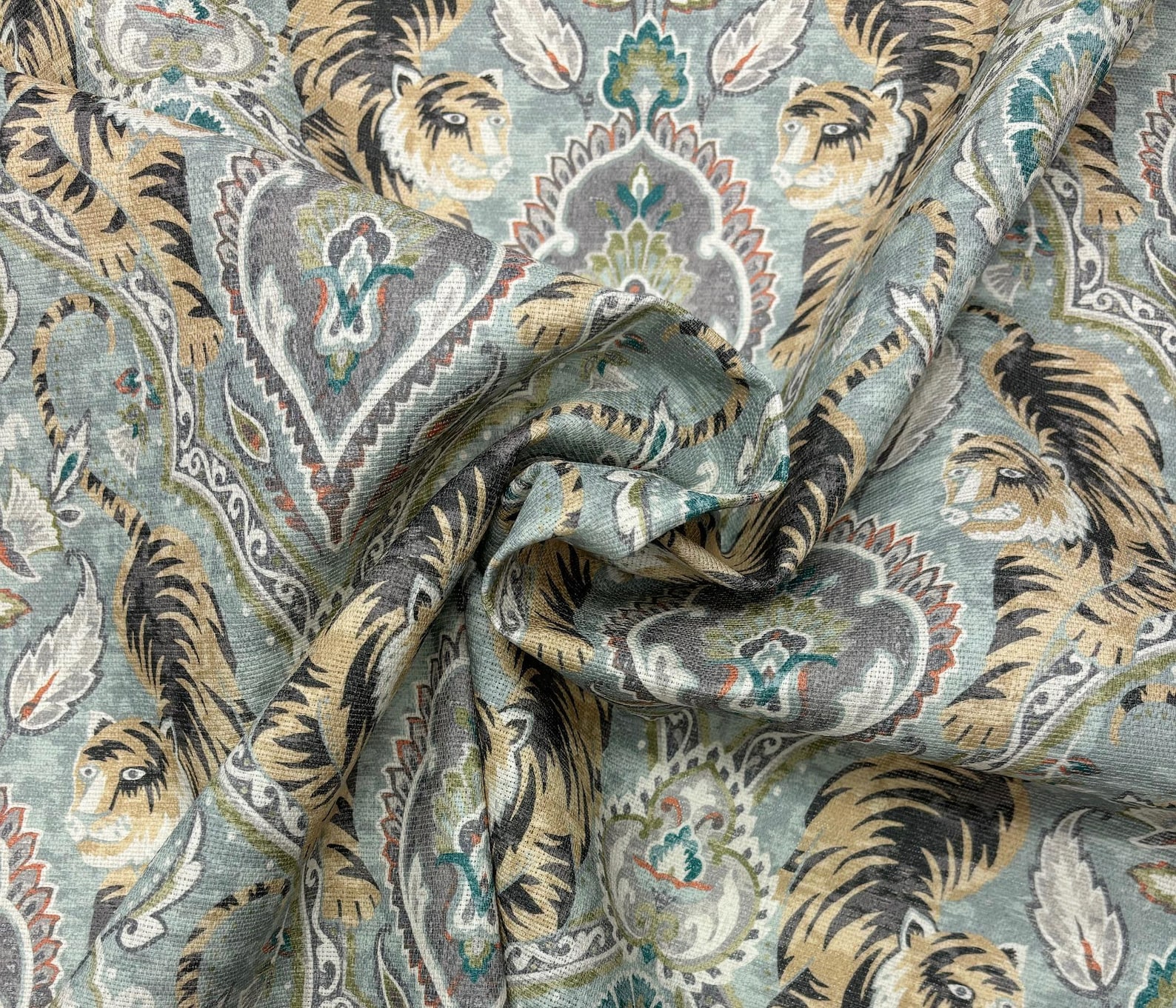 PKL Studio TWIN TIGER Reed Spa Floral Damask Leaf Upholstery Pillow ...