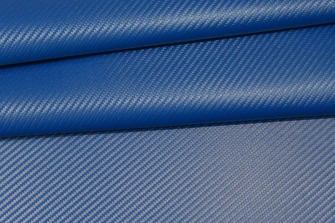 CARBON FIBER VINYL Supreme Pacfic Blue Embossed Faux Leather Auto Rv ...