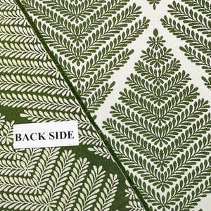 BALLARD DESIGNS Crypton® EMMELINE Ivy Green Geo Floral Indoor Drapery ...