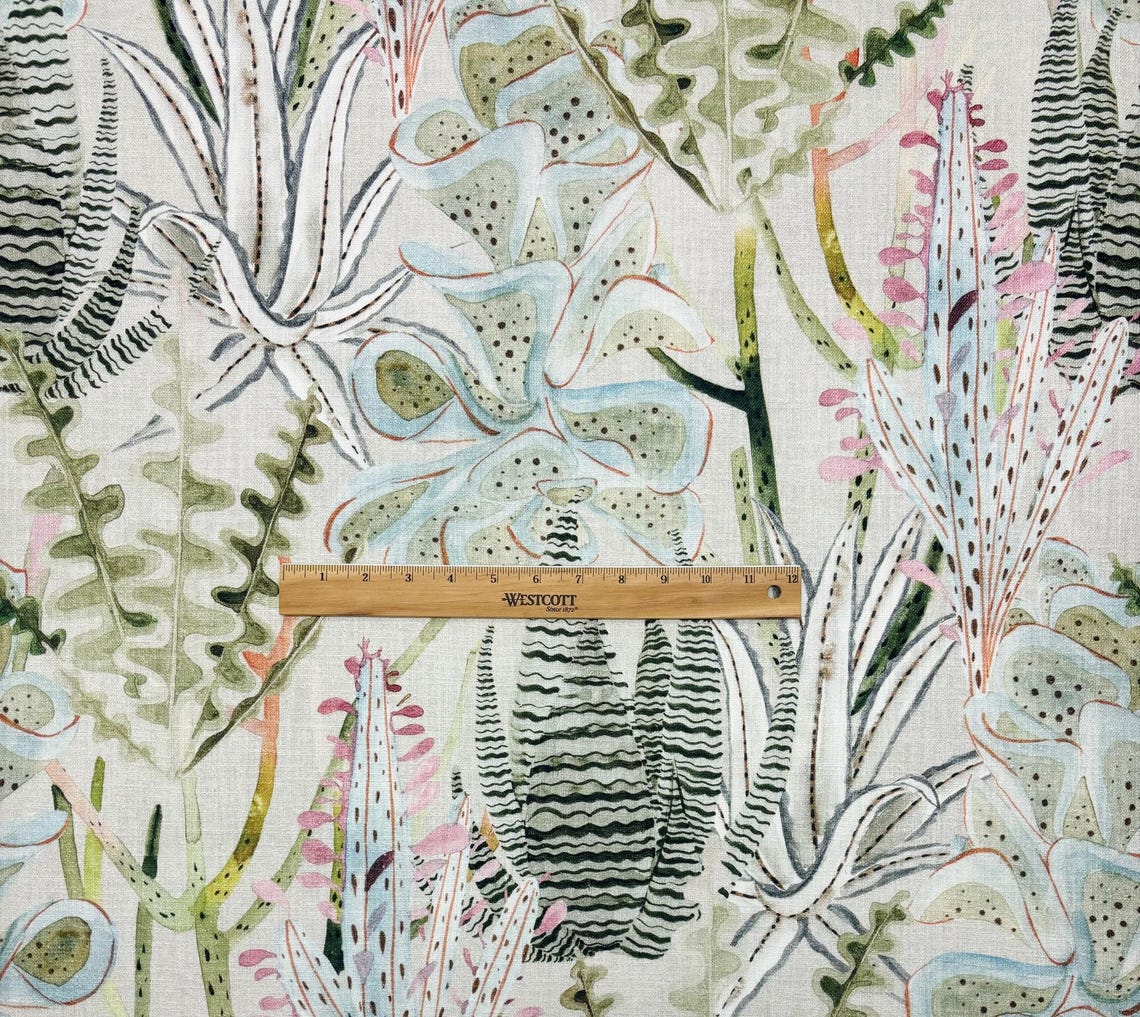 Ballard Designs FREYA MULTI Tropical Sea Floral Vine Drapery Curtains ...