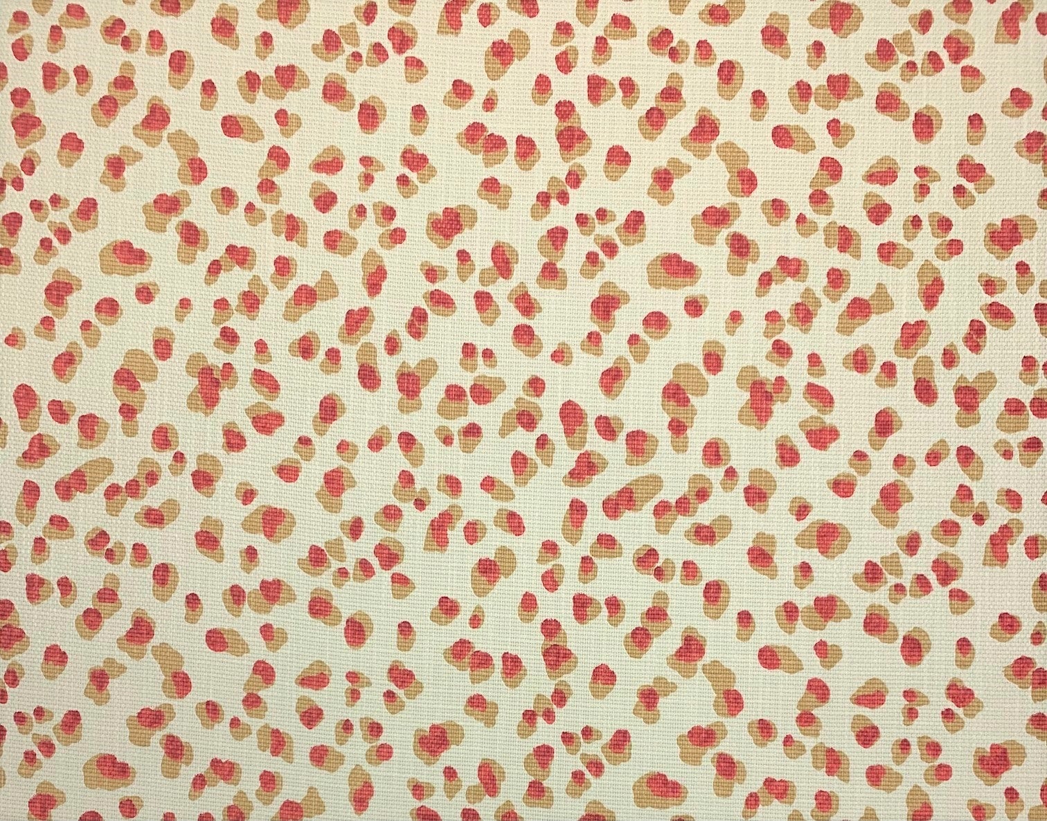 Ballard Designs MIRA SPICE Red Leopard Spots Cheetah Animal Craft ...