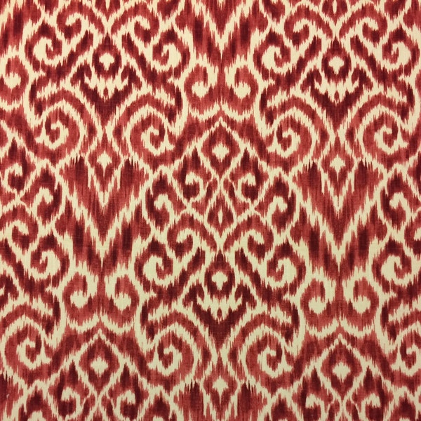 Red Ikat Fabric - Etsy
