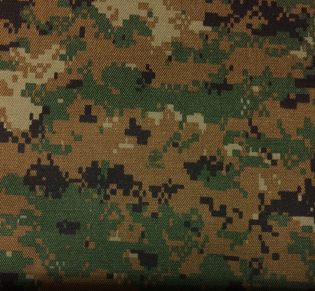 Marine Digital 9oz Camo Woodland Marpat Camouflage NY/CO Twill Army ...