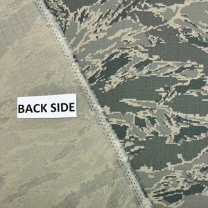ABU Air Force Tiger Stripe Gray Camouflage NY/CO Soft Hand Twill Army ...