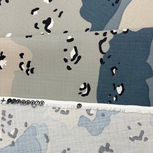 Chocolate Chip Gray Grey Six Color Border NY/CO Ripstop Military Spec ...