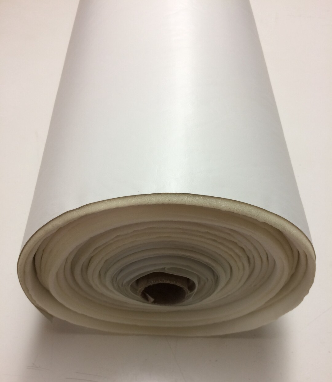 1/4" FOAM BACKED WHITE Laminated Vinyl Faux Leather Headliner ...