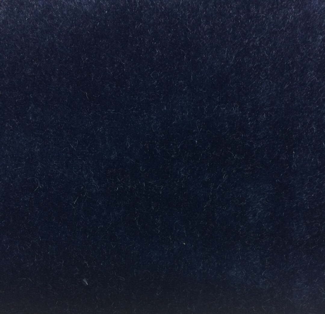 Exclusive PLUSH MOHAIR INDIGO Blue Velvet Pillow Cushion Upholstery ...