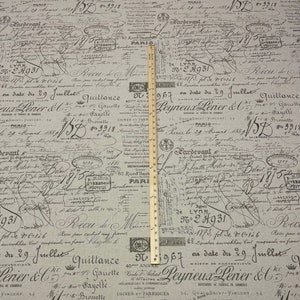 Ballard Designs DOCUMENT BROWN French Script Designer Craft Pillow ...