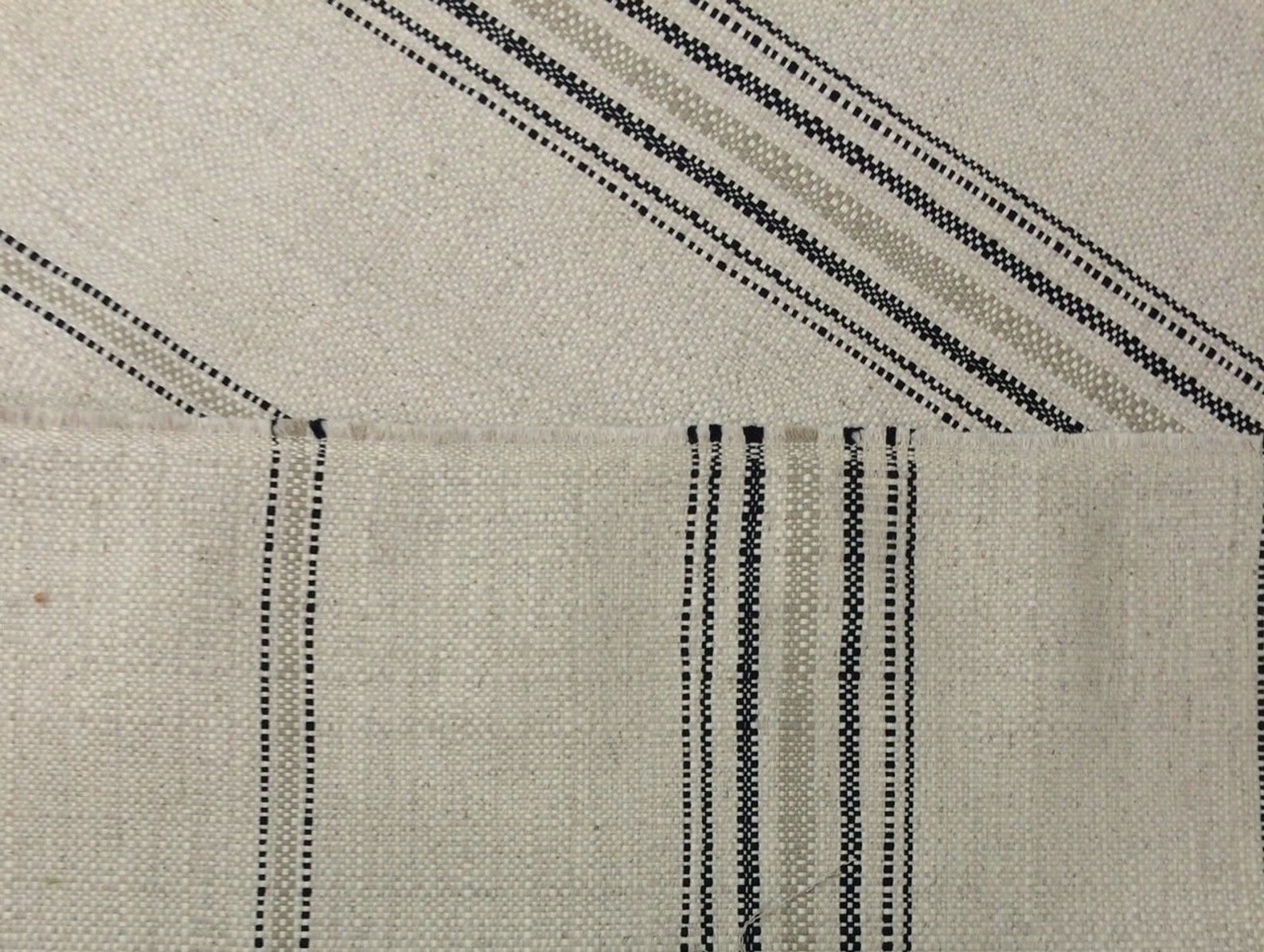 Ballard Designs CALLISTO STRIPE GRAY Drapery Furniture Upholstery ...