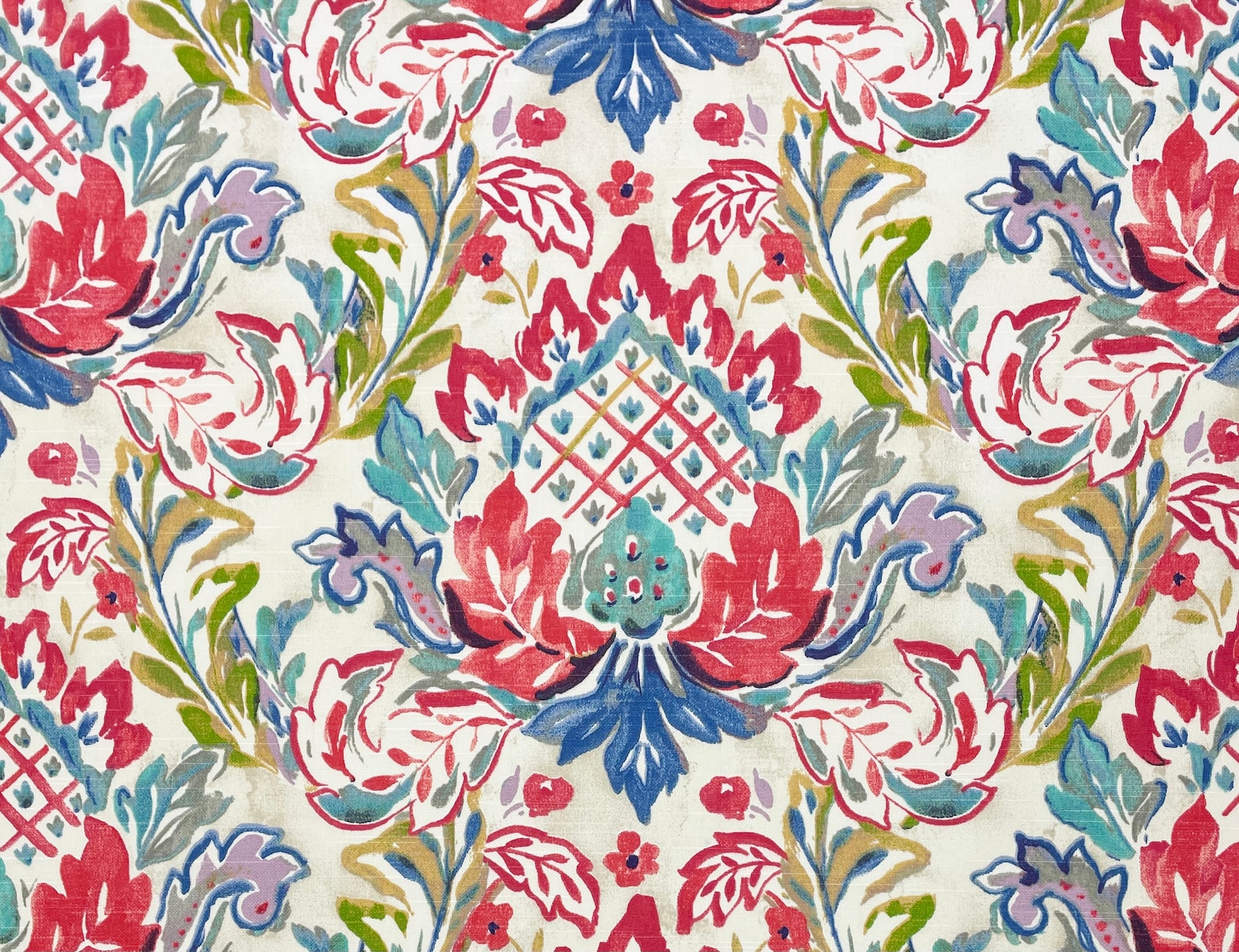 KELLY RIPA FLYING Colors Confetti Floral Medallion Damask Drapery ...