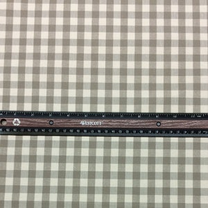 Ballard Designs SMALL CHECK TAUPE Cream Checker 100% Cotton Drapery ...