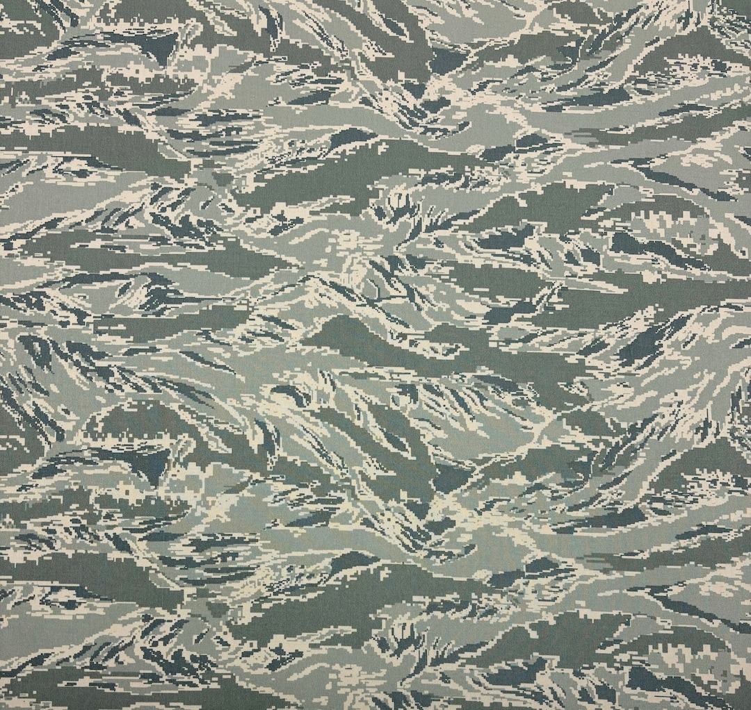 ABU Air Force Tiger Stripe Gray Camouflage NY/CO Twill Army Military ...