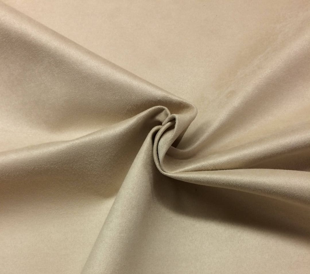 DESIGNER MICROFIBER NATURAL Beige Suede Type Microsuede Craft ...