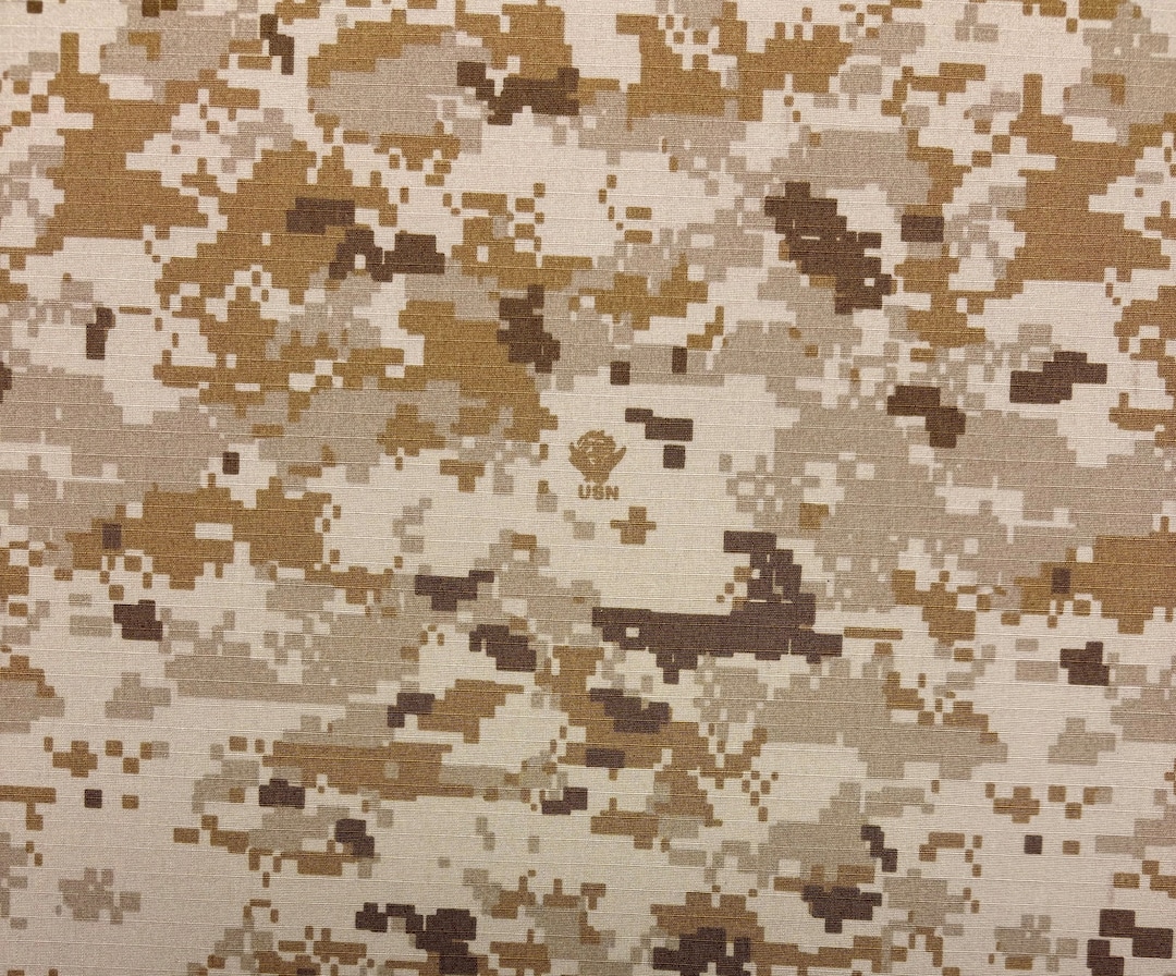 AOR1 USN Logo Navy Uniform Marpat Desert Beige NY/CO Ripstop Camo ...