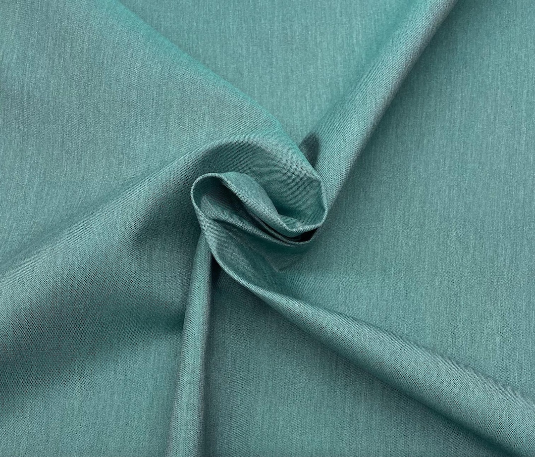 SUNBRELLA® 48094 CAST BREEZE Blue Green Solid Fade Stain Resistant ...
