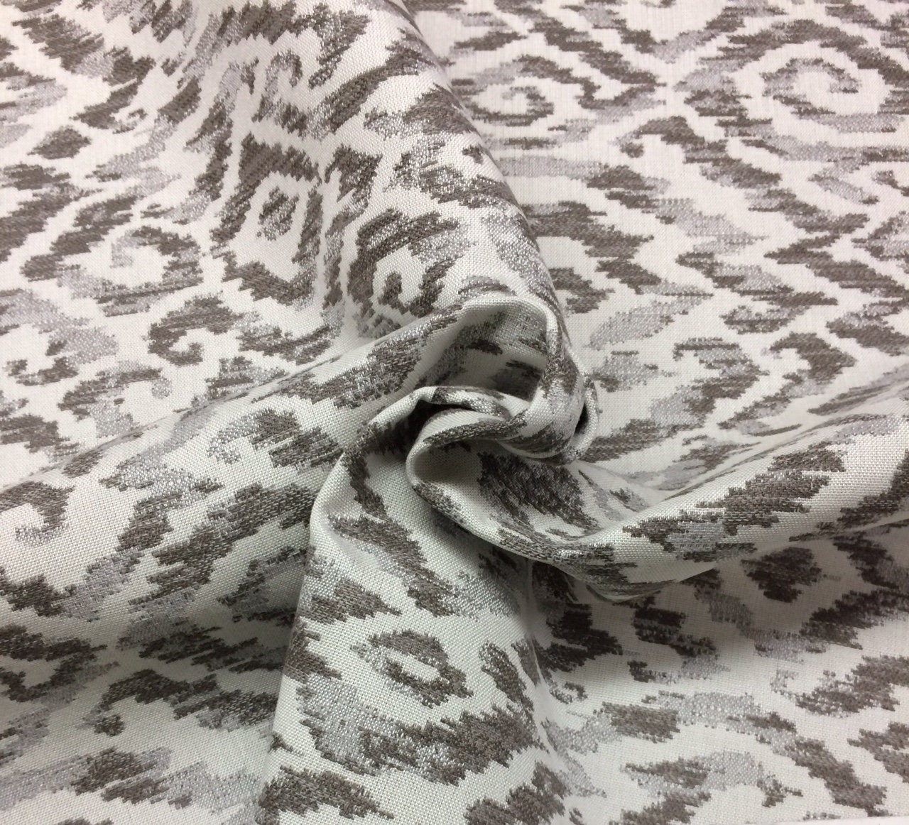 BALLARD DESIGNS Sunbrella® RIENZO Stone Gray Light Gray Ikat | Etsy