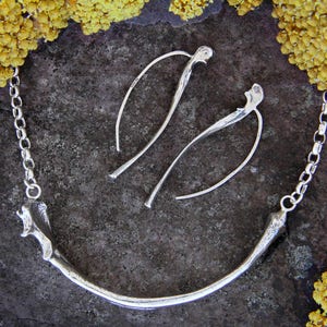 Fox Ulna Necklace, Sterling Silver Necklace, Little Gypsy Bones, Kaya ...