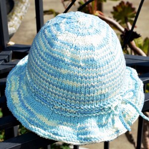 Knitting Pattern Only - Cotton Sun Hat - Etsy