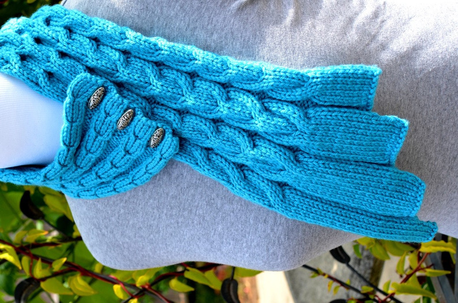 Knitting Pattern Only Waterfall Cables Scarf - Etsy