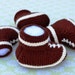 Knitting Pattern Only - Football Baby Booties - Etsy