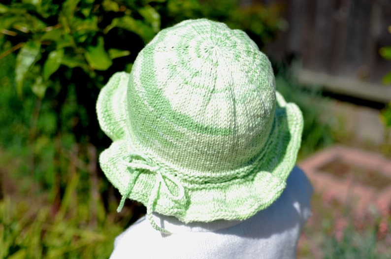 Knitting Pattern Only Cotton Sun Hat - Etsy