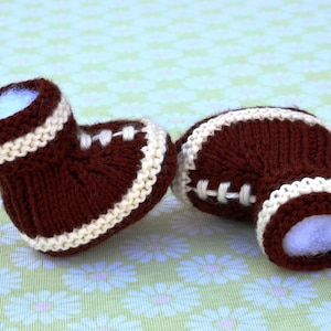 Knitting Pattern Only - Football Baby Booties - Etsy