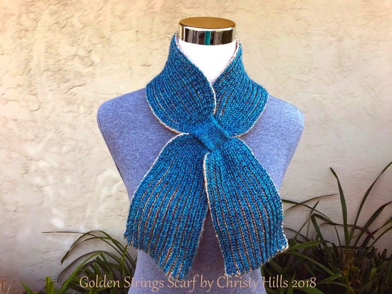 Knitting Pattern Only Golden Strings Scarf - Etsy
