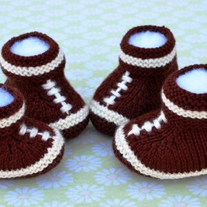 Knitting Pattern Only - Football Baby Booties - Etsy
