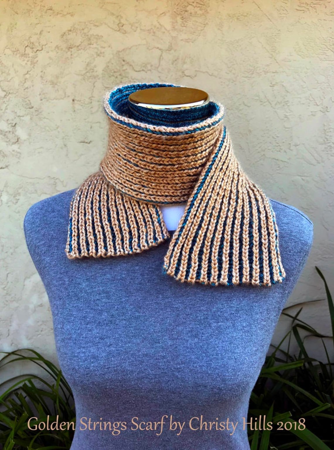 Knitting Pattern Only Golden Strings Scarf | Etsy