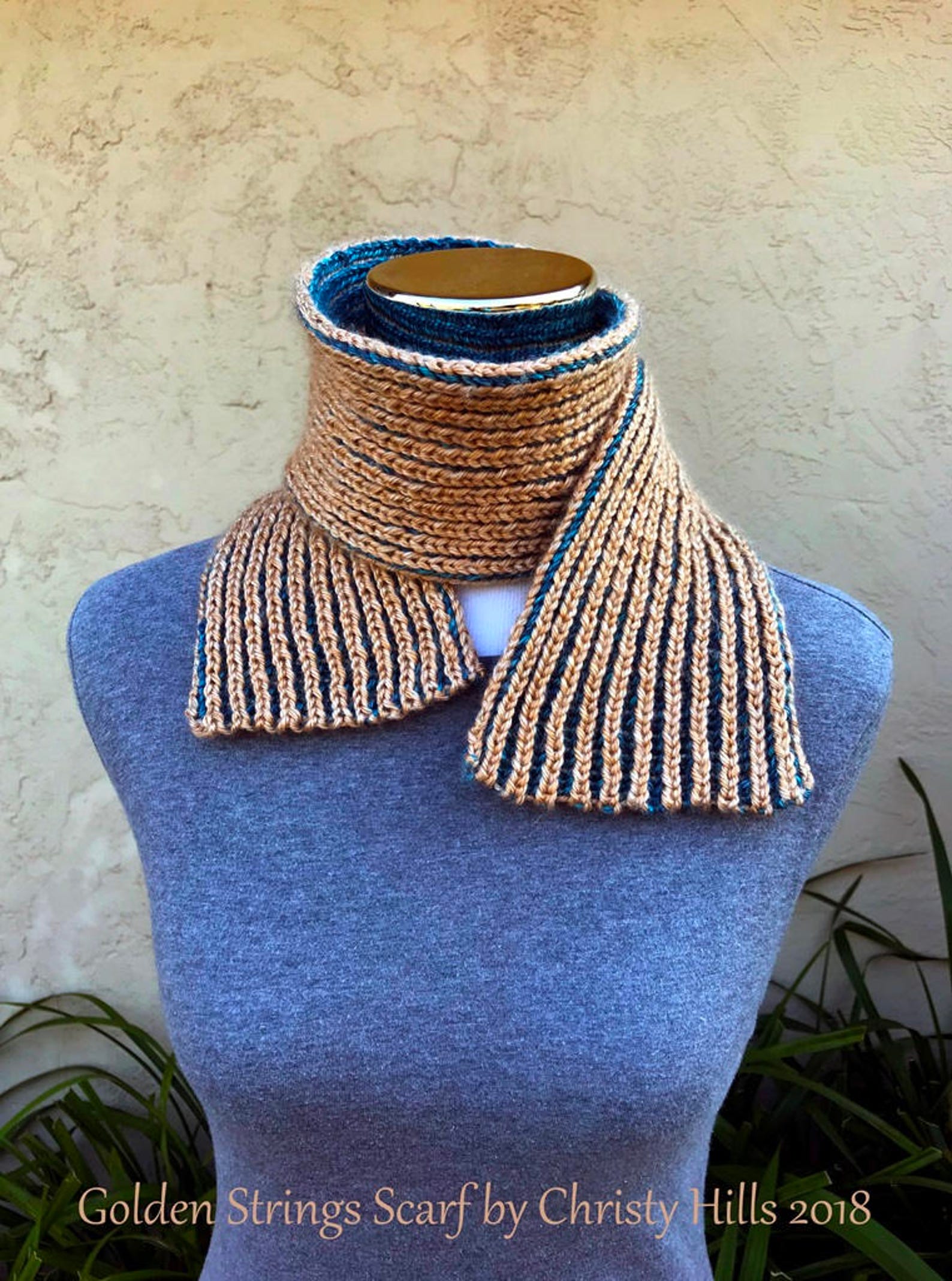 Knitting Pattern Only Golden Strings Scarf | Etsy