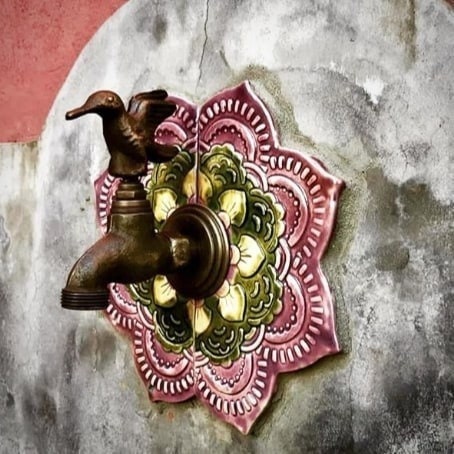 Garden Patio Wall Water Tap Solid Bronze Humming Bird Colibri - Etsy